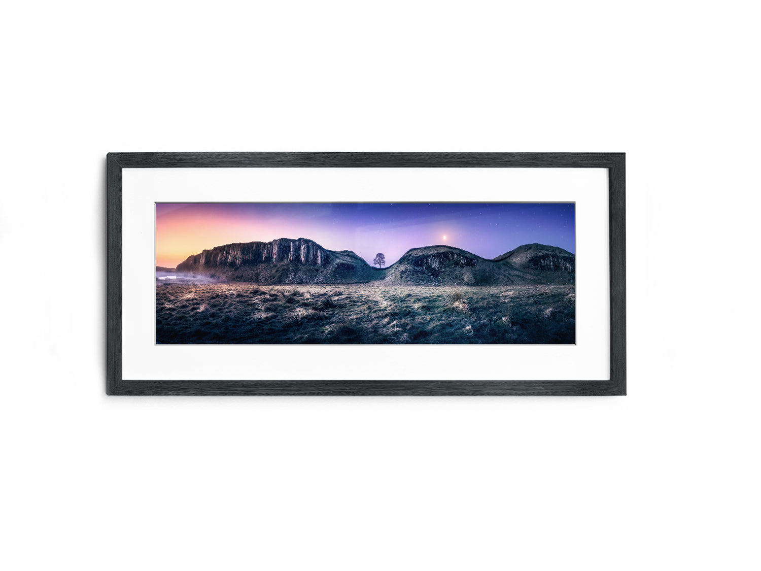 Sycamore Gap Sun and Moon – Brian Eyler Photography